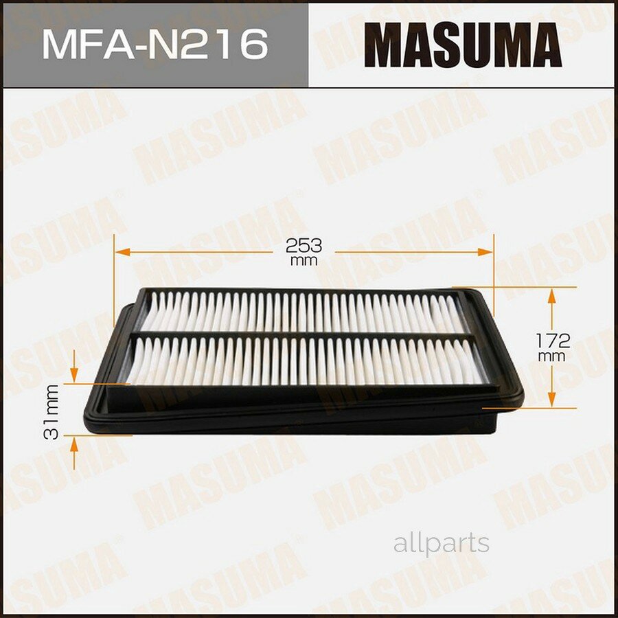 MASUMA MFA-N216 Фильтр воздушный NISSAN QASHQAI MASUMA MFA-N216