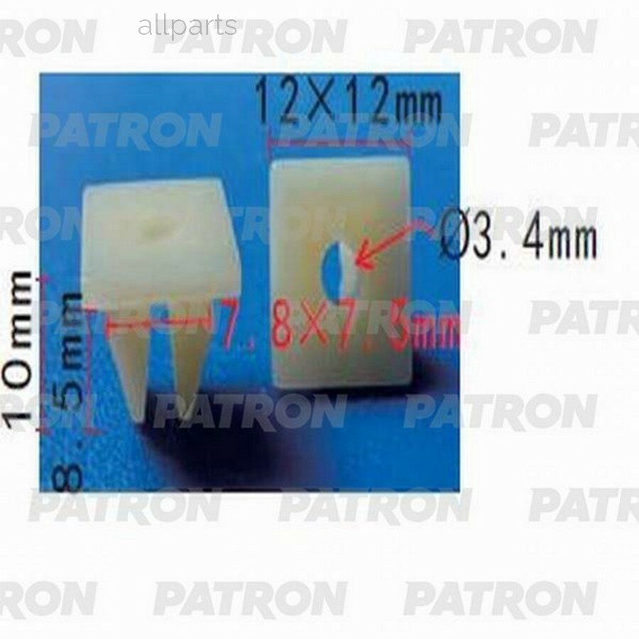 PATRON P37-1224 Фиксатор пластиковый Hyundai, Kia применяемость: универсальная, подкрылк PATRON P37-1224