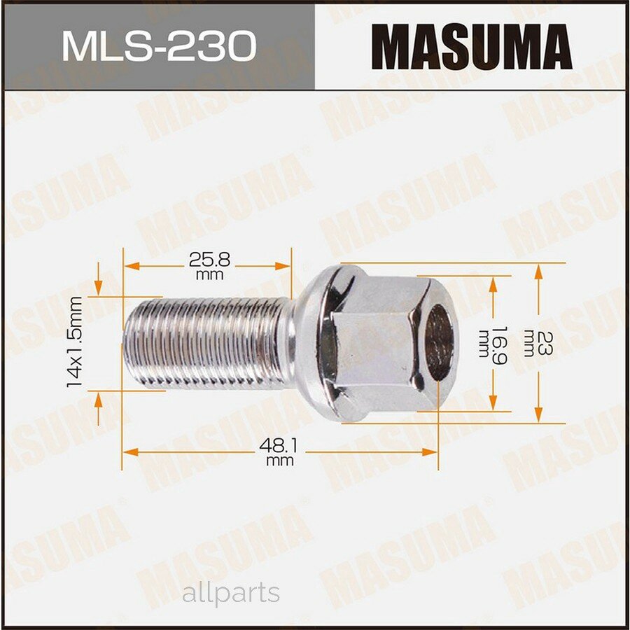 MASUMA MLS230 болт колесный