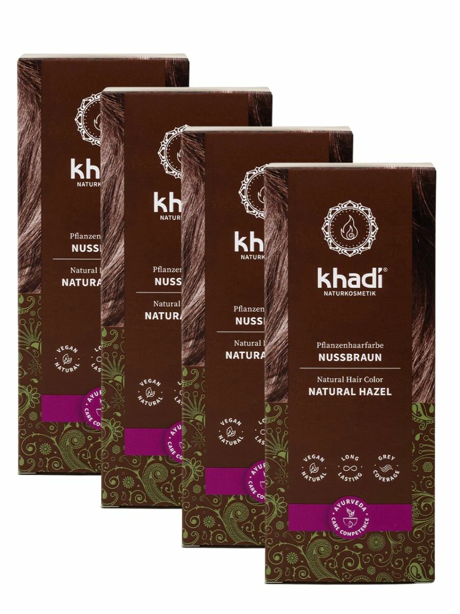 Орех - натуральная краска для волос Khadi Naturprodukte, 400 гр