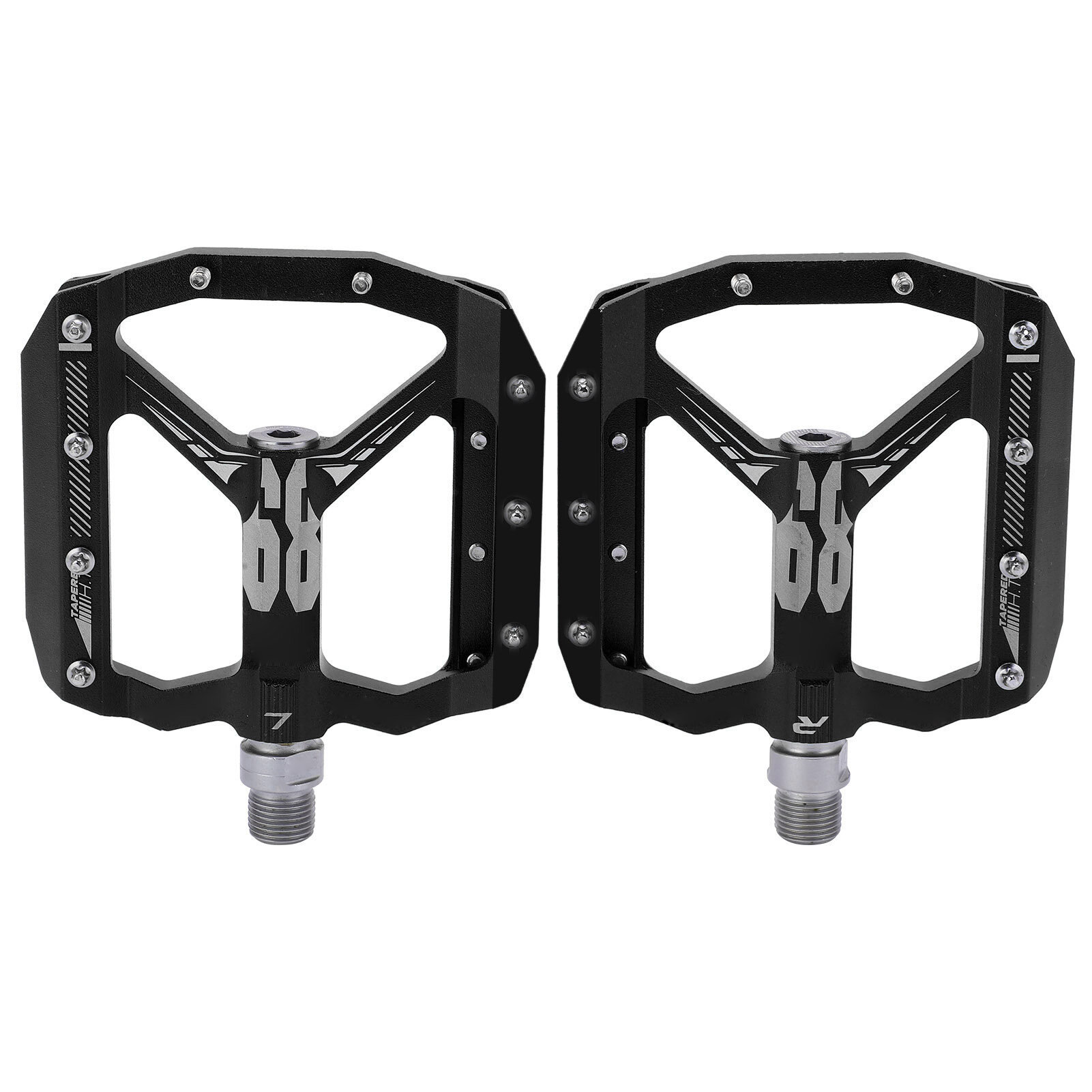 Enlee 2pcs Mountain Bike Pedals Nonslip du, несущая легкая велосипедная платформа плоские педали (черные)