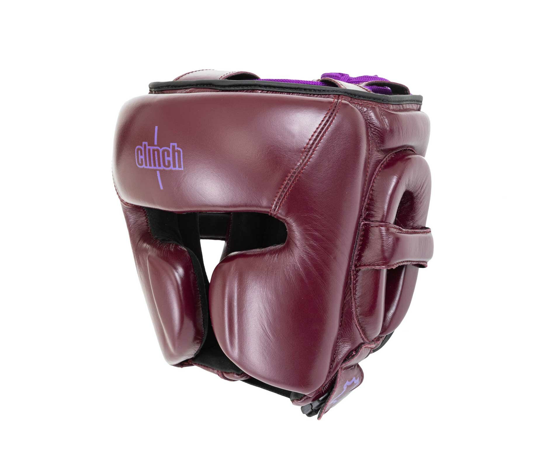 Шлем боксерский Clinch Undefeated бордовый (размер L)