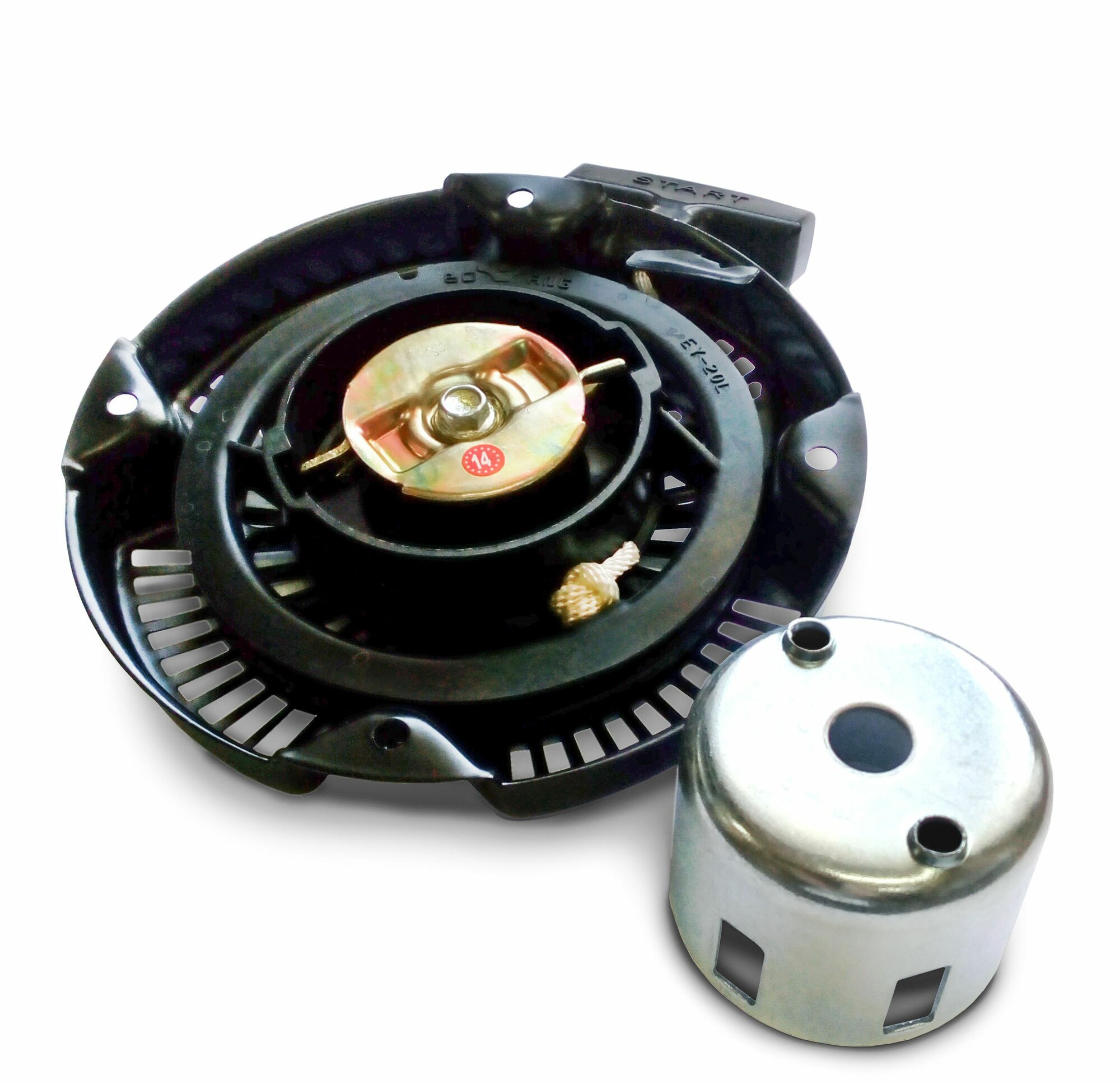 Ручной стартер с храповиком Robin-Subaru EY20 (тонкий тип) для мотопомп, мотоблоков, виброплит