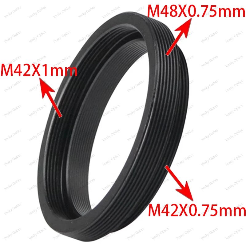 Переходник для объектива камеры от M42 до M42 M48, кольцо для крепления объектива, адаптеры для телескопа от M42X1 мм до M42x0,75 мм M48x0,75 мм, кольцо 3 в 1