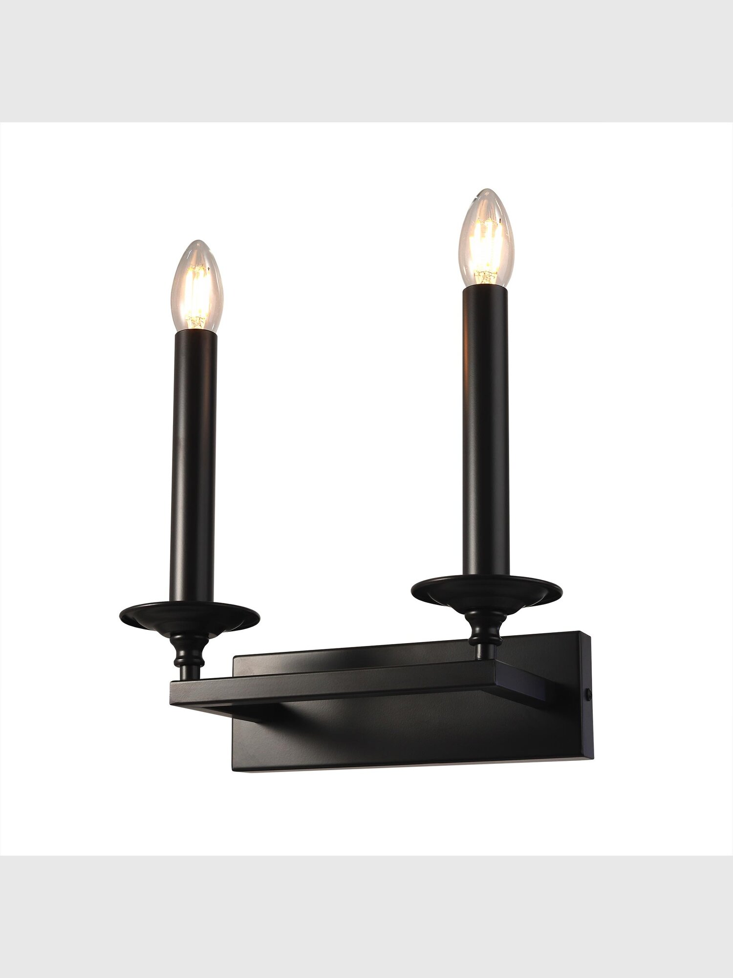 Бра Citilux Маркиз CL471325, кованый, черный матовый, 2 лампы