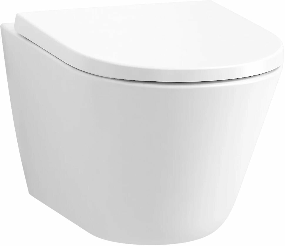 Унитаз подвесной Jacob Delafon Bastille EDAS102-00 безободковый, торнадо, белый