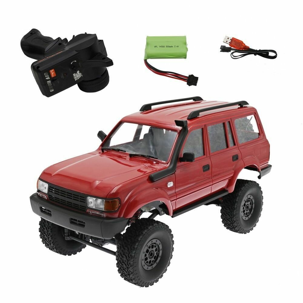 Радиоуправляемая машина WPL C54-1 (красный) 4WD 2.4G 1/16 RTR Land Cruiser - C-54-1-R