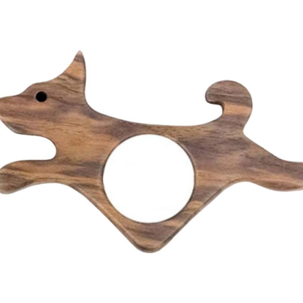 Деревянная домашняя закладка для бородатых кошек и собак Для Большого Пальца портативный Держатель Для Страниц Для Большого Пальца-Форма Щенка Из Орехового дерева-Большой