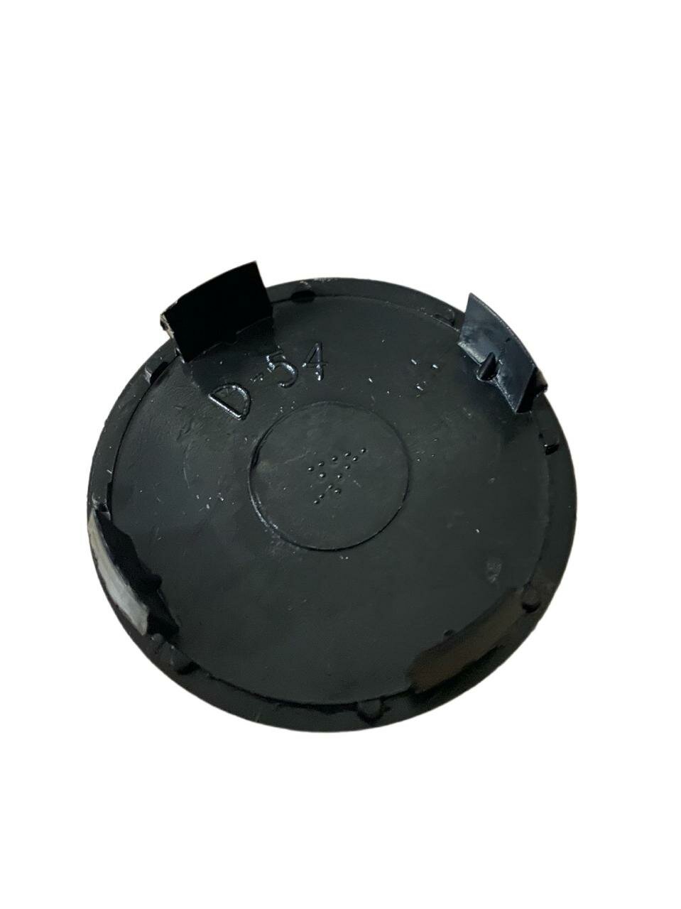 Колпачок заглушка для дисков 60/54/10 черная без бортика 1 шт