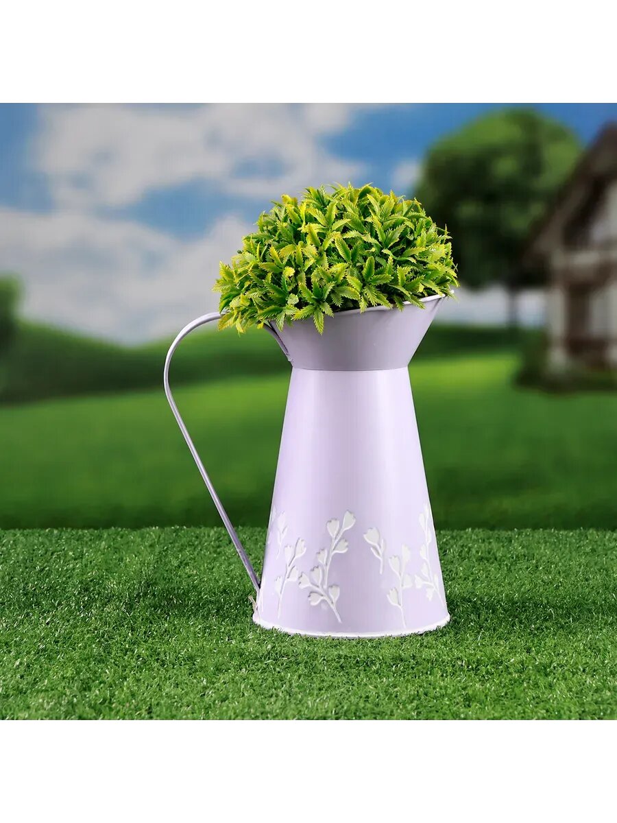 Кашпо для цветов комнатных Кувшин Ландыши 12 х 12 х 20 см