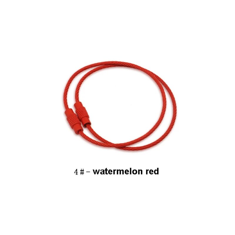 CLOXY Металлические уплотнительные кольца и цветные тросы для кожаных ремешков Красный, Watermelon red