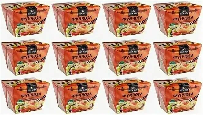 Sen Soy Вермишель Фунчоза под китайским устричным соусом, 125 гр, 12 шт в коробке