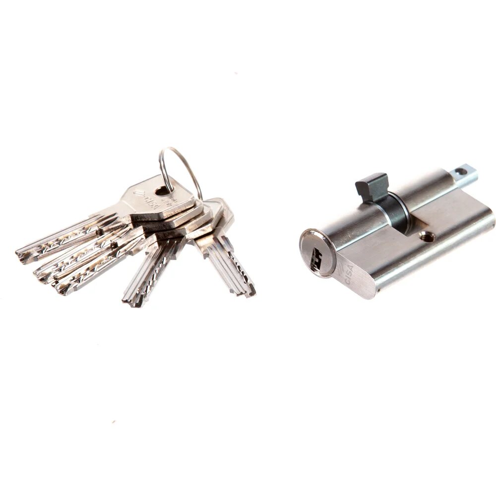 CISA Цилиндровый механизм под вертушку ASIX OE302-07.12 60 мм/25+10+25, никель 20221