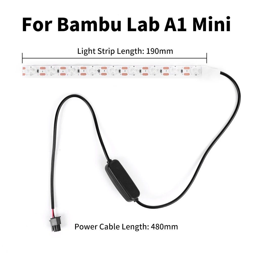 Светодиодная лента для Bambu Lab A1 Mini, белый свет