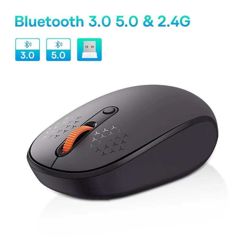 Беспроводная мышь Baseus F01B Bluetooth 5.0 1600 DPI Bluetooth and 2.4G