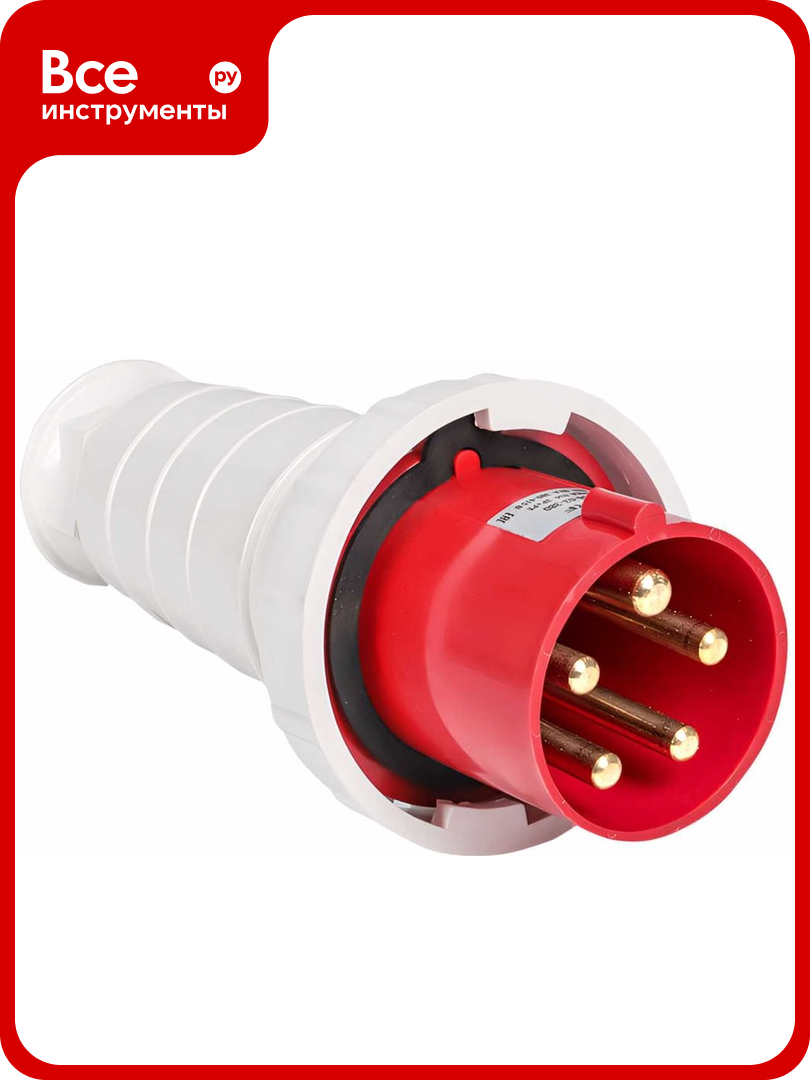 Переносная, EKF, вилка EKF 035 3Р+РЕ+N 63А 380В IP67 ps-035-63-380, обеспечения электропитания промышленного и, Силовые