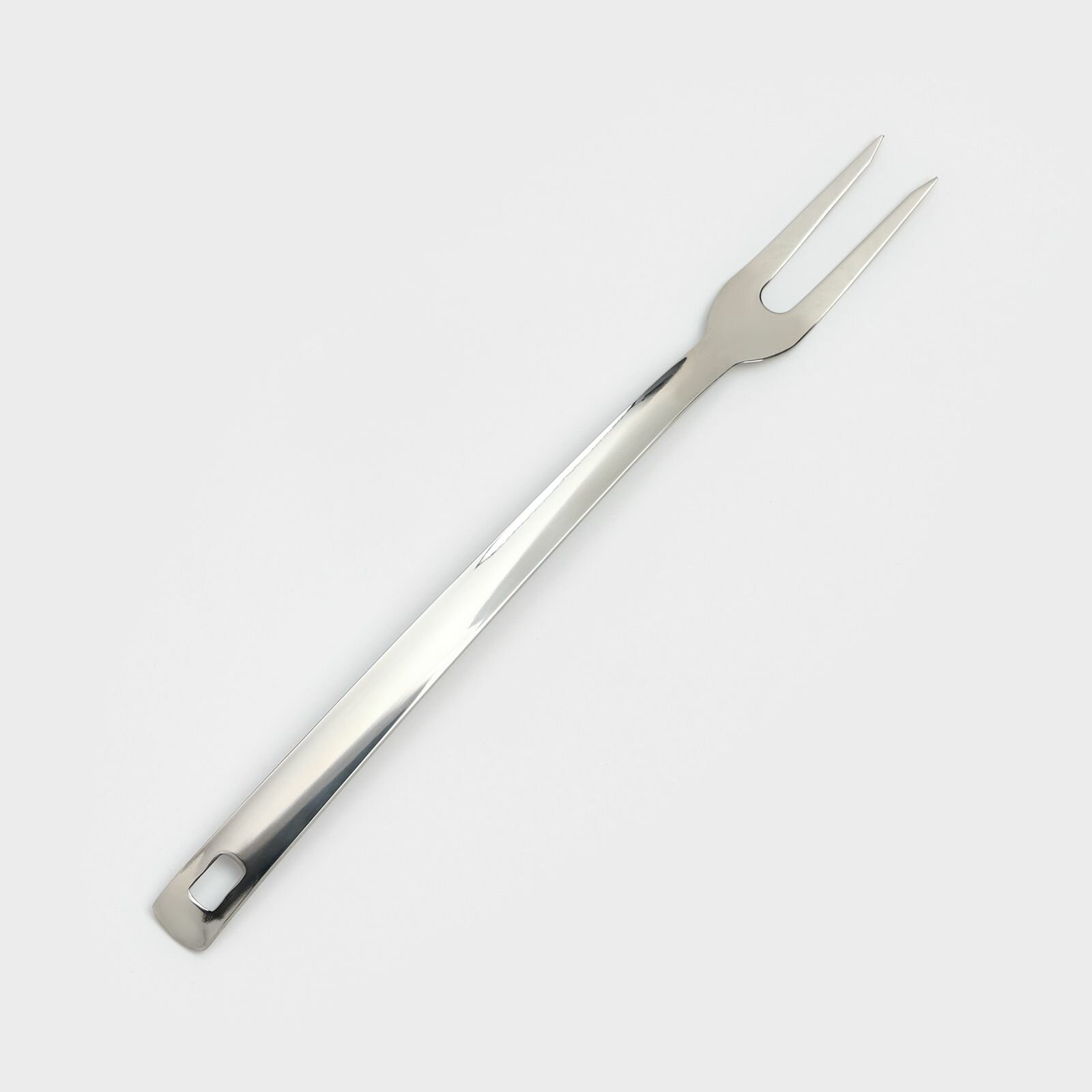 Вилка для мяса Доляна Everyday, h-37х3 см, толщина 3 мм, цвет серебряный