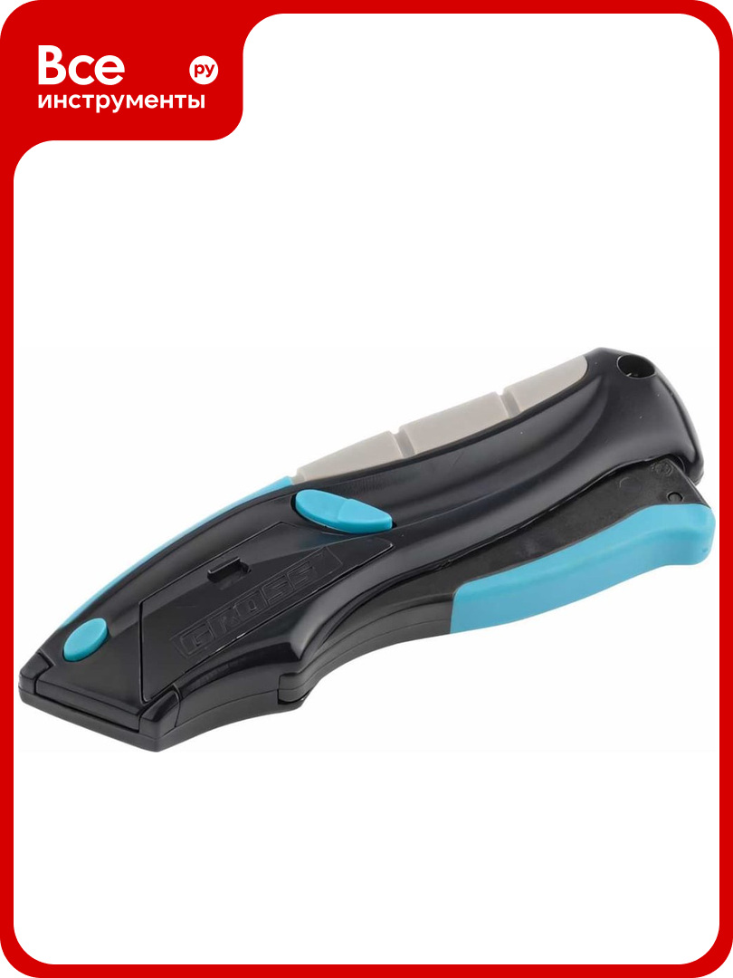 Ремонтно-монтажный нож GROSS 170 мм 78870, с трехкомпонентной рукояткой