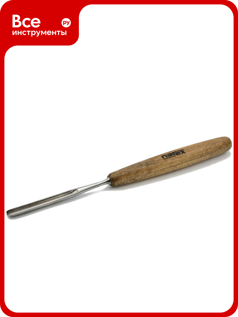 Резец по дереву NAREX PROFI острый 826604, из хромованадиевой стали