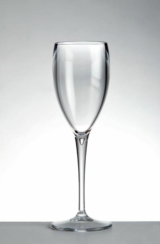 Набор бокалов флюте 170мл для вина, цвет прозрачный, материал поликарбонат, 2 шт.