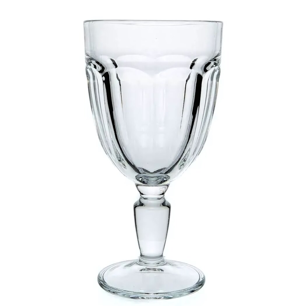 Бокал «касабланка» 320 мл из стекла, овальная форма, устойчивое основание