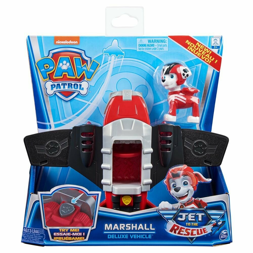 Spin Master Nickelodeon Paw Patrol Jet to the Rescue Marshall Deluxe Vehicle/ Роскошный реактивный спасательный самолет