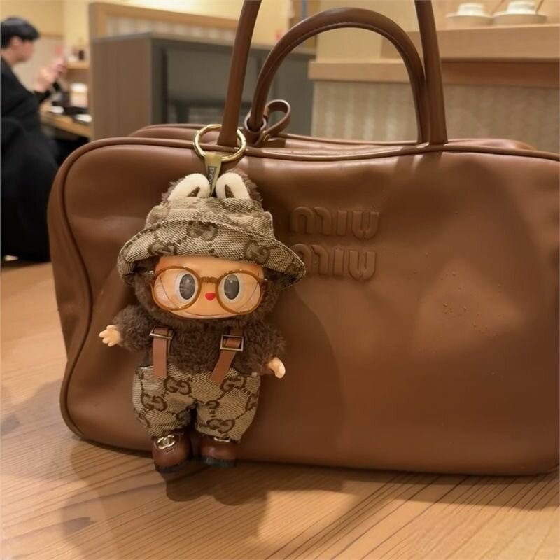 Одежда для куклы Bubble Mart 17 см Lychee Berry, Labubu первого и второго поколения, розовый наряд виниловой