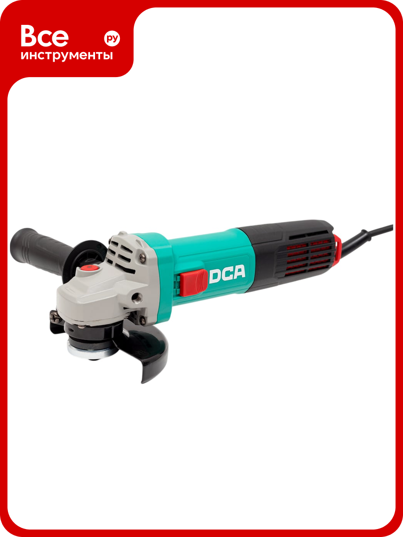 Угловая шлифовальная машина DCA ASM17-115B, 1100 Вт, при невысоких нагрузках