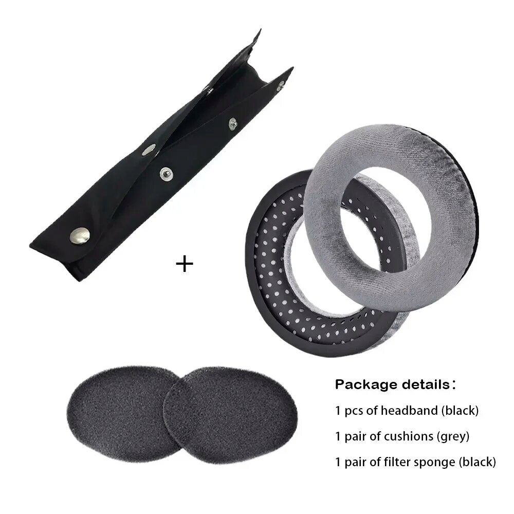 Амбушюры для наушников beyerdynamic DT770 DT880 DT990 PRO черные 1 Set of Grey