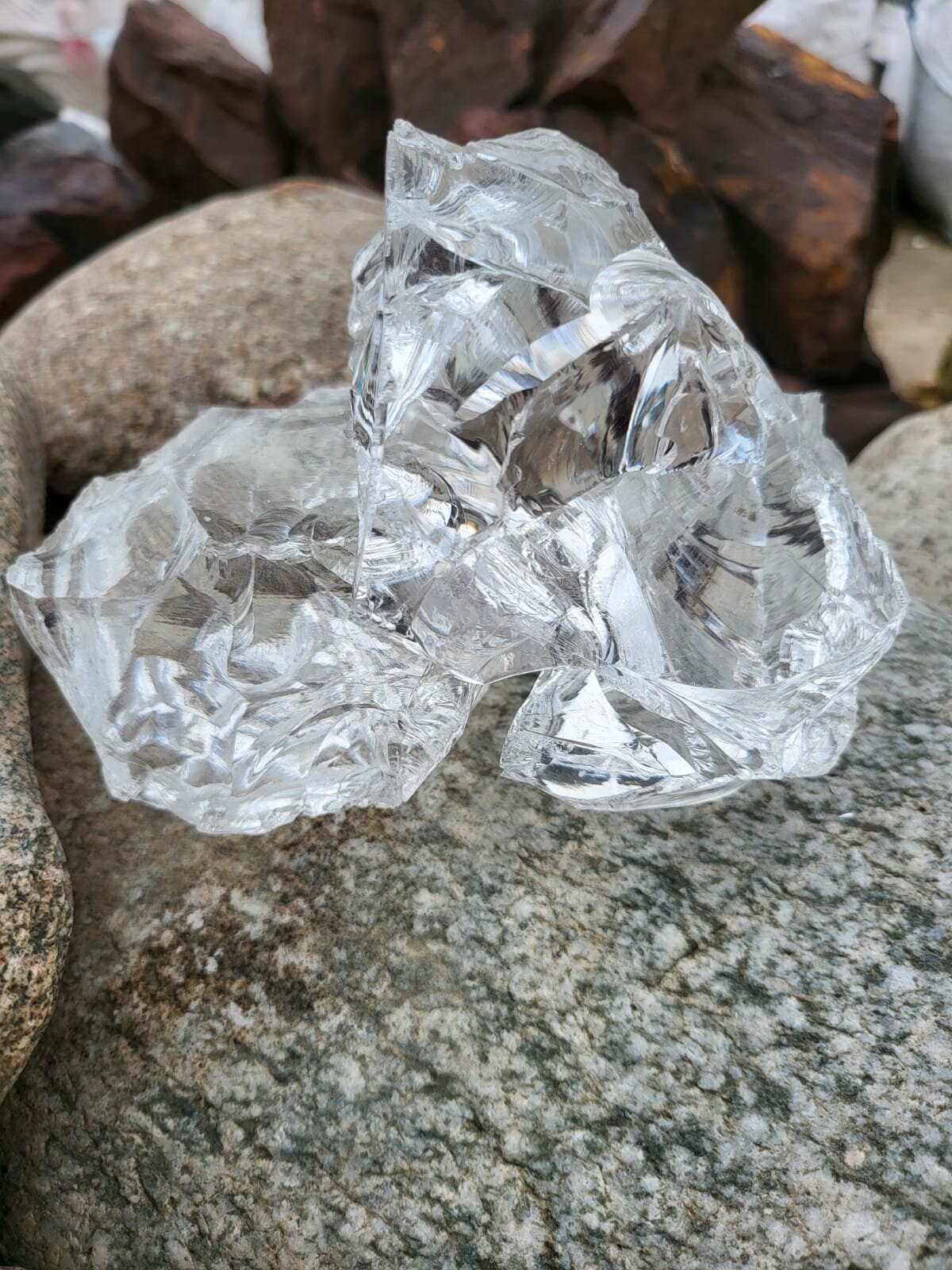 Камень для бани и сауны. Прозрачный Кварцевый камень для сауны и бани