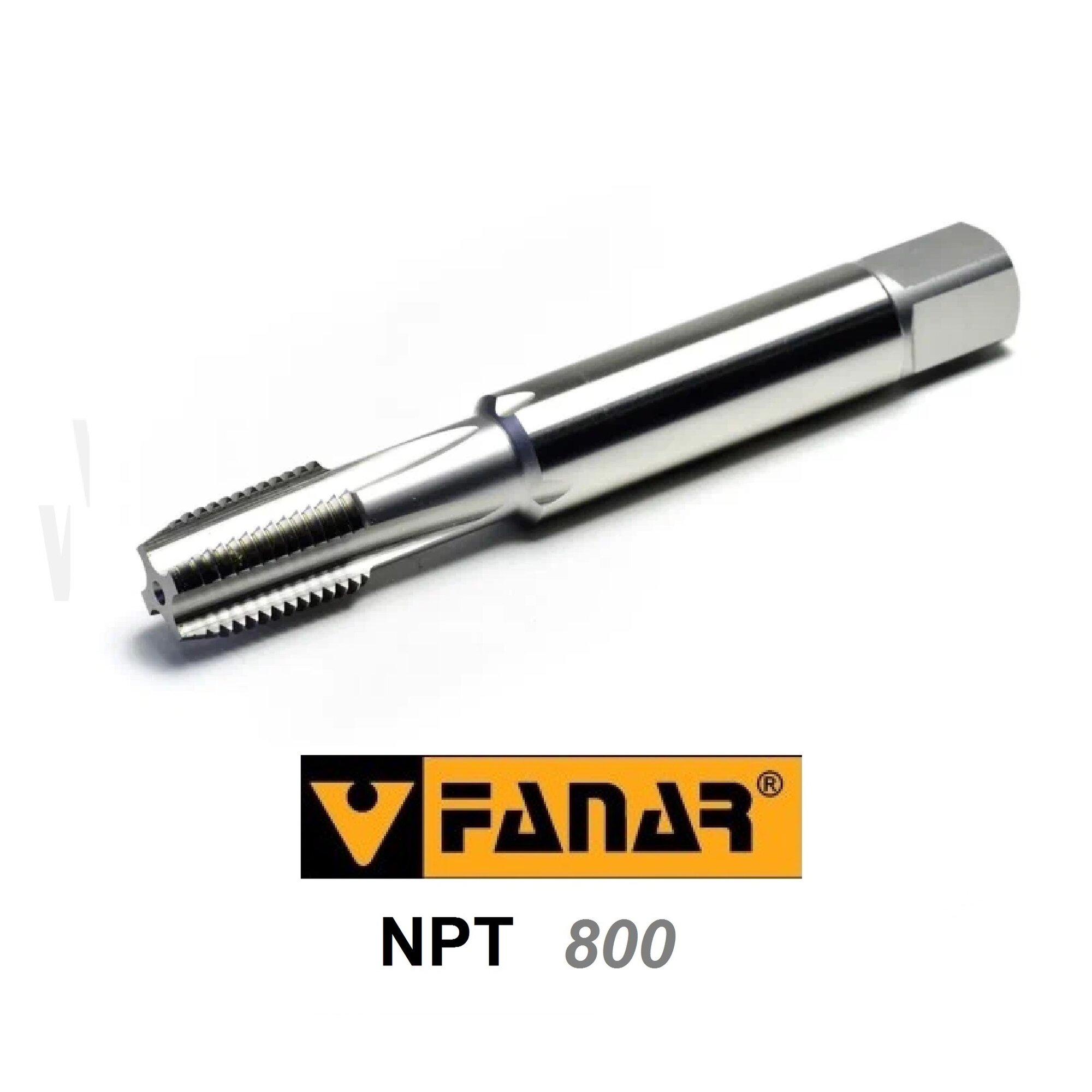 Метчик машинный для метрической конической резьбы NPT 1/8-27 1:16 2B HSSE 800 DIN-371-С