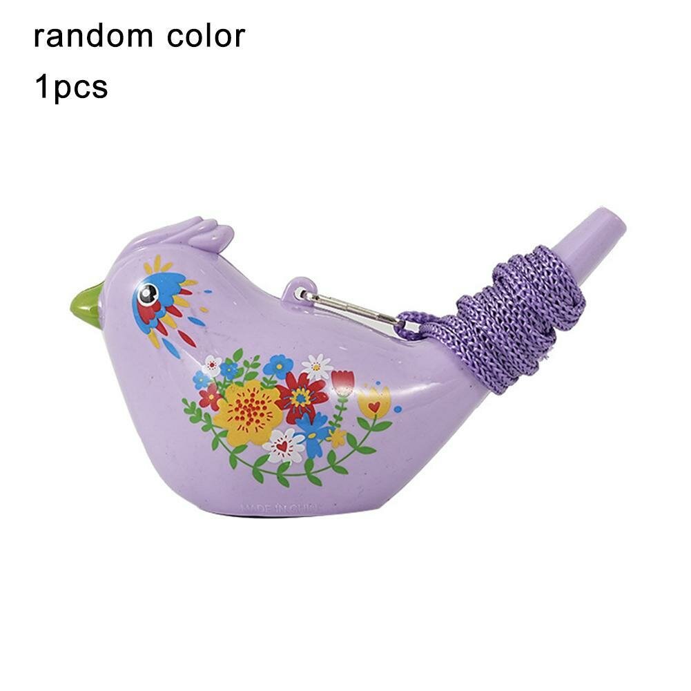 Свистулька птичка, свисток, музыкальная игрушка детская, птичка фиолетовая