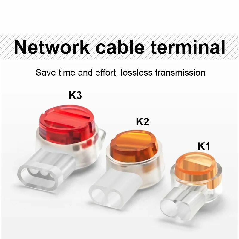 Разъем K1 K2 K3 Обжимное соединение RJ45 RJ11 Водонепроницаемая проводка Телефонный кабель Ethernet Сетевые клеммы