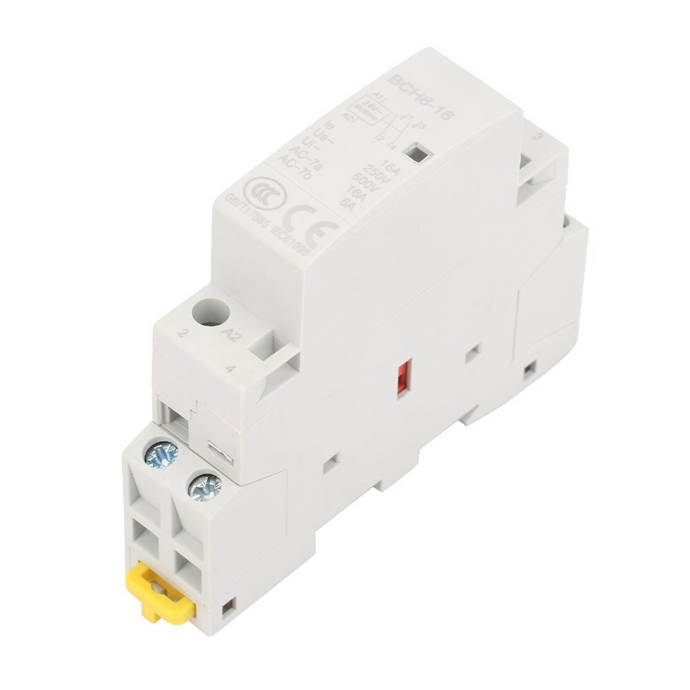 16A Contactor, Durable Convenient Sturdy Compact 2P for Factory Electronic Component