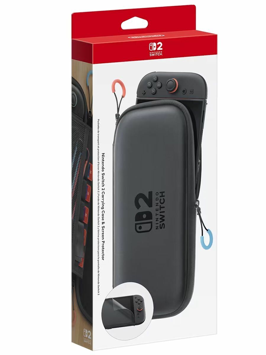 Чехол Carrying Case and Screen Protector (Оригинал) для Nintendo Switch 2