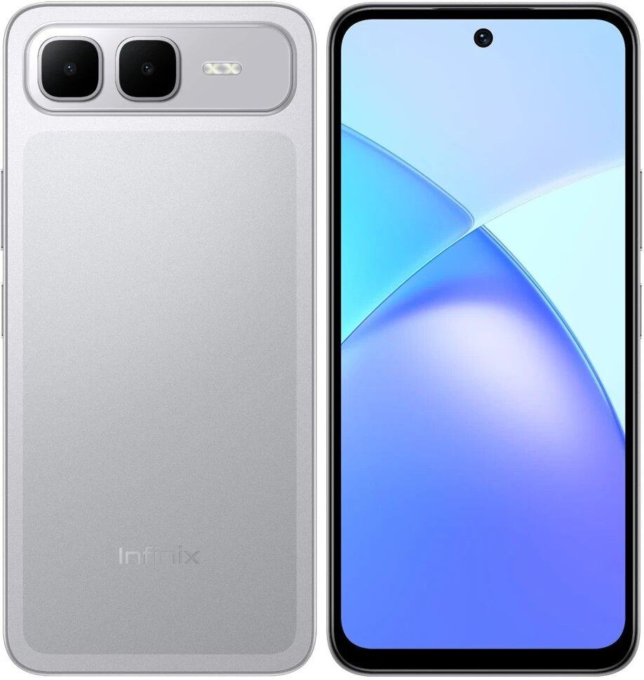 6.67" Смартфон Infinix SMART 10 Plus 8/128 ГБ, NFC, 4G, 6000 мА*ч, серебристый