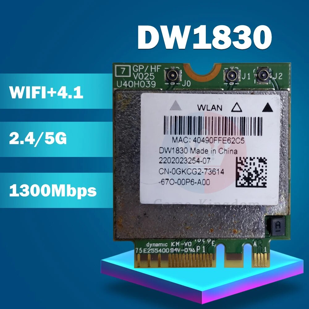 BCM943602BAED DW1830 ac NGFF 1300 Мбит/с BT4.1 0HHKJD Wi-Fi беспроводная сетевая карта лучше, чем BCM94352Z DW1560 Поддержка mac os