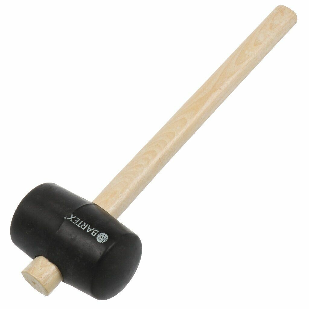 Киянка Bartex "Евро", 450 г, резина, деревянная рукоятка