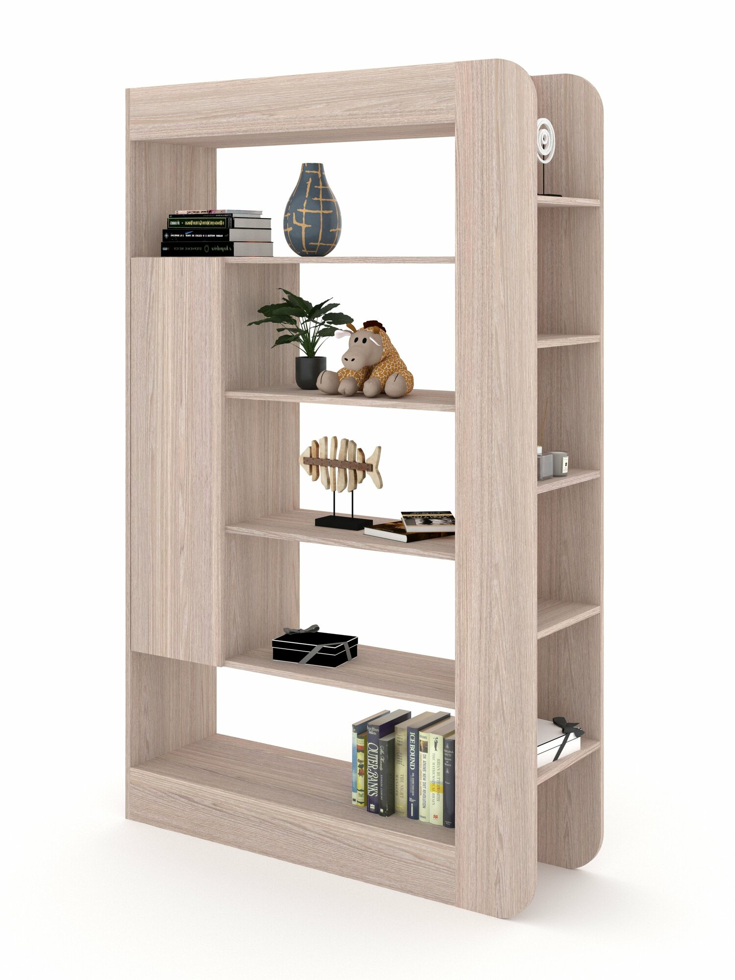 Есэндвич Альт Лаворо Стеллаж, перегородка для зонирования 120х 190 х35 см (Анкор светлый)