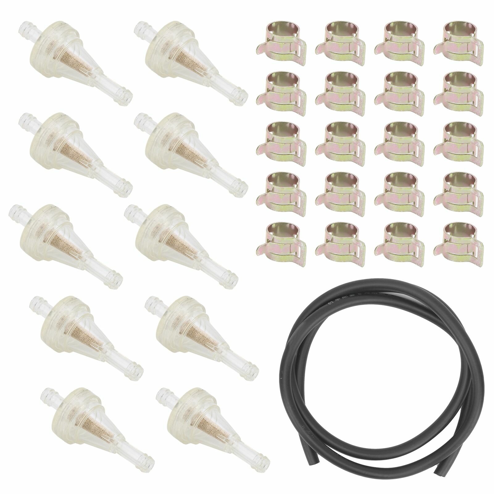 Комплект воздушного фильтра с медным сердечником для мотоцикла, квадроцикла, снегохода, универсального сменного фильтра 6,3 мм 1/4 дюйма с высокой эффективностью потока