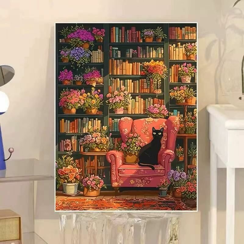 Набор для вышивания крестом 14CT, канва 50x60 см / готовая вышивка 40x50 см