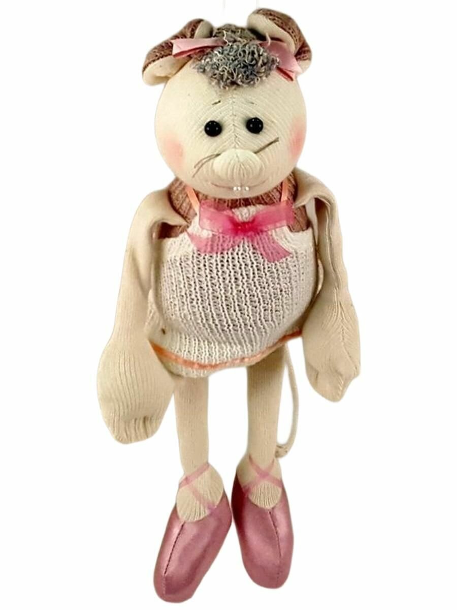 Кукла Мышка-балерина, текстильная, мягконабивная, игровая, подарочная, авторская, ручной работы