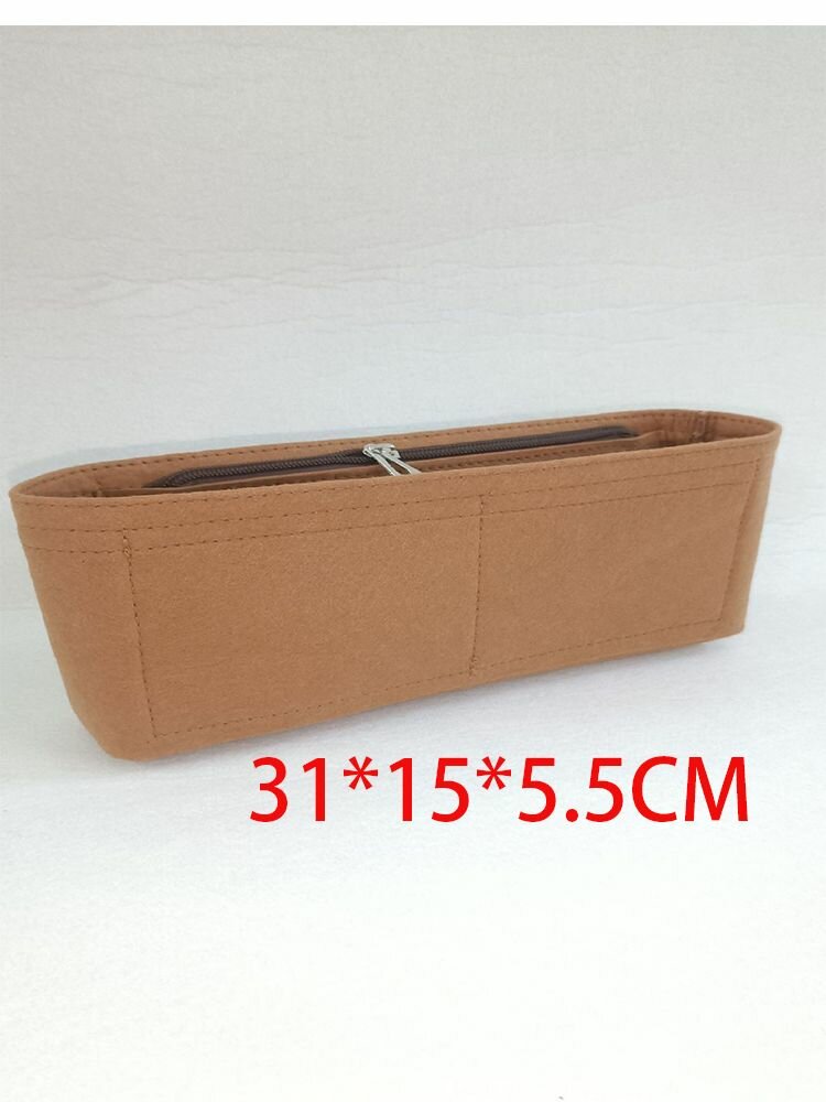 Органайзер для сумки 31×15×5.5 см — вкладыш-косметичка с карманами и фурнитурой для женских сумок и рюкзаков мини