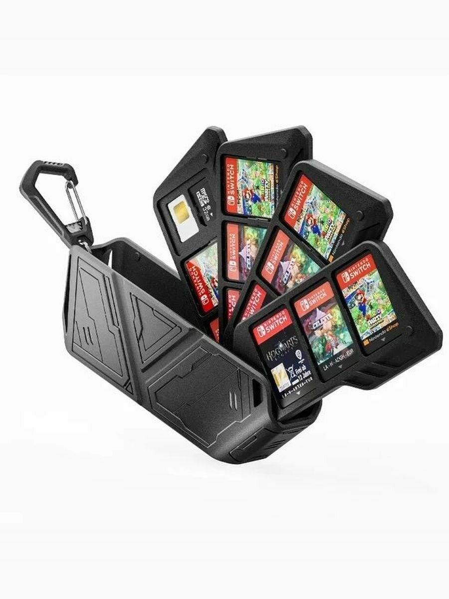 Чехол для карт Nintendo Switch 2, Черный