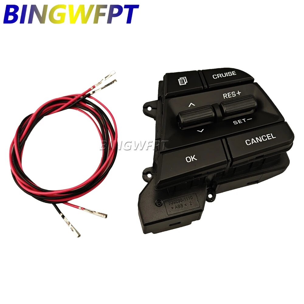 Кнопка + провод для Hyundai Solaris 2016-2022 1,6 л, правая кнопка круиз-контроля на руле, переключатель