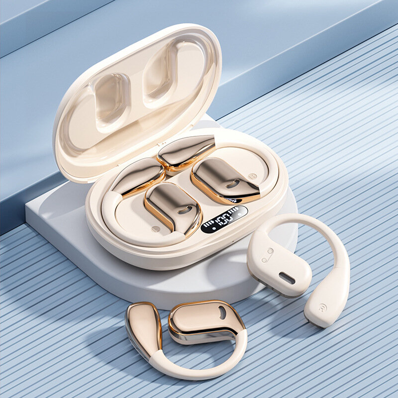 Беспроводные TWS-наушники True Wireless Earphones M75, Bluetooth 5.49, Hi-Fi звук, Al-переводчик, кремовый