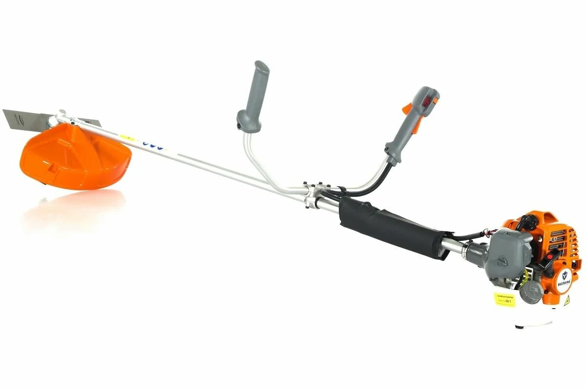 Триммер Holzfforma FF226R PRO (0.8кВт/1.1л. с, руль, T35-M10+Multi 3/255х25.4, легк. старт, ранец) 5,1 кг