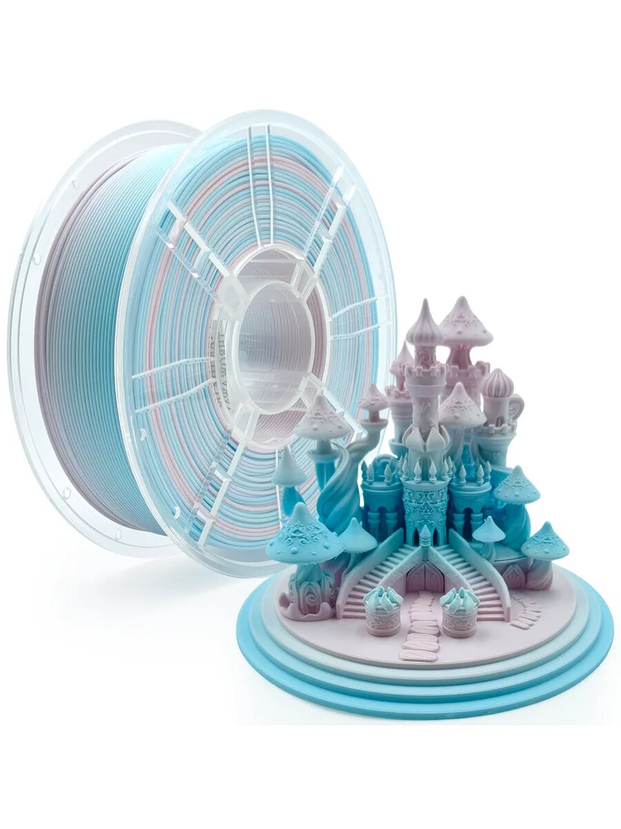 Пластик для 3D-печати Nexaforge PLA MATTE Rainbow, диаметр 1,75мм, 1кг