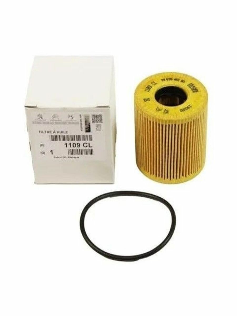 Фильтр масляный 1109CL для автомобилей Peugeot/Citroen картридж