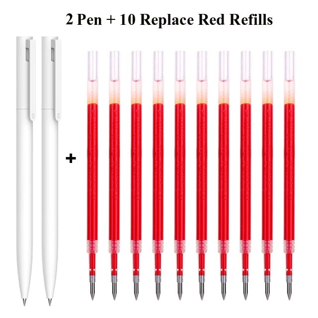 Xiaomi Pen Mi Гелевая ручка 0,5 мм Красный, 2pen 10red Refills